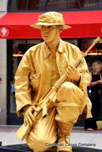 The History of The Living Statue - Cincinnati Circus